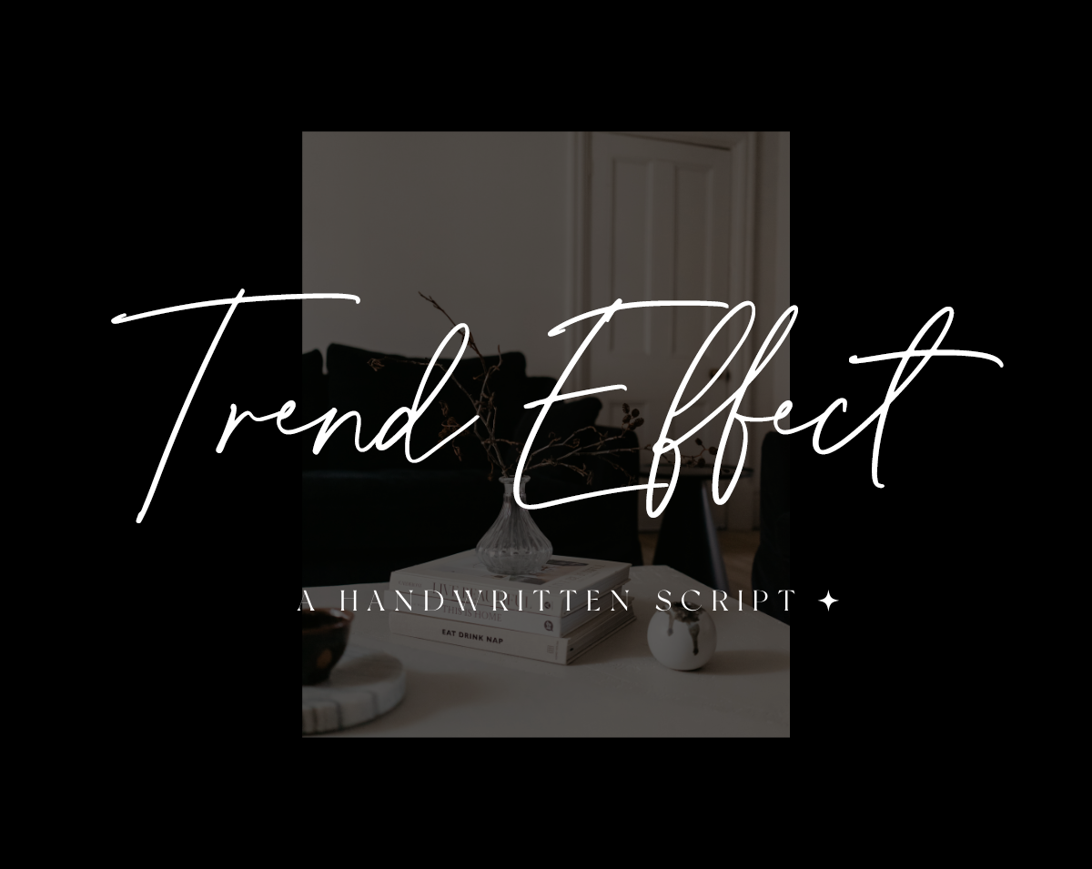 Trend Effect Font – Design Pixie